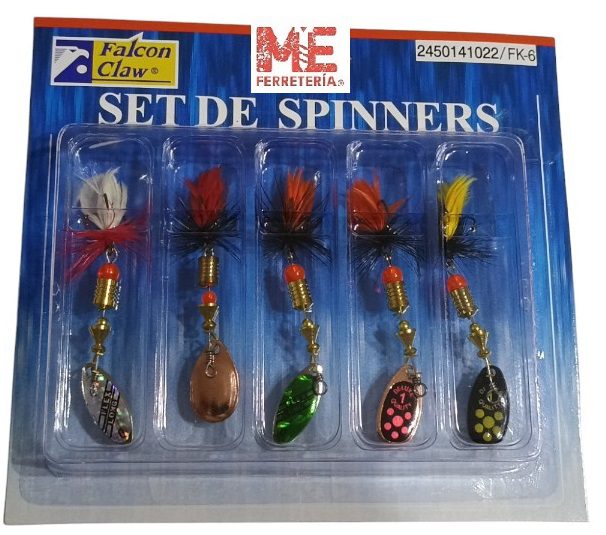 Set de Spinners Falcon Claw N°1 - M&E Ferretería